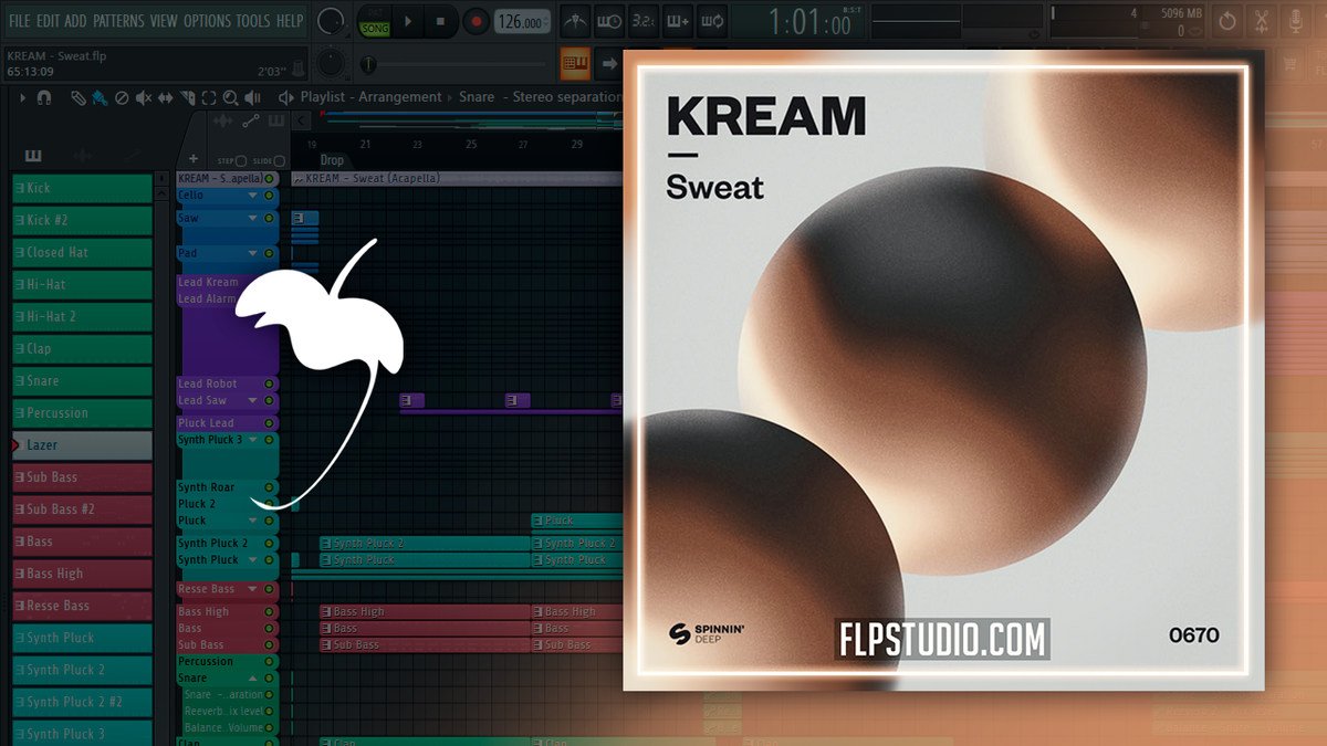Kream - Sweat FL Studio Remake (Dance) – FLP Studio