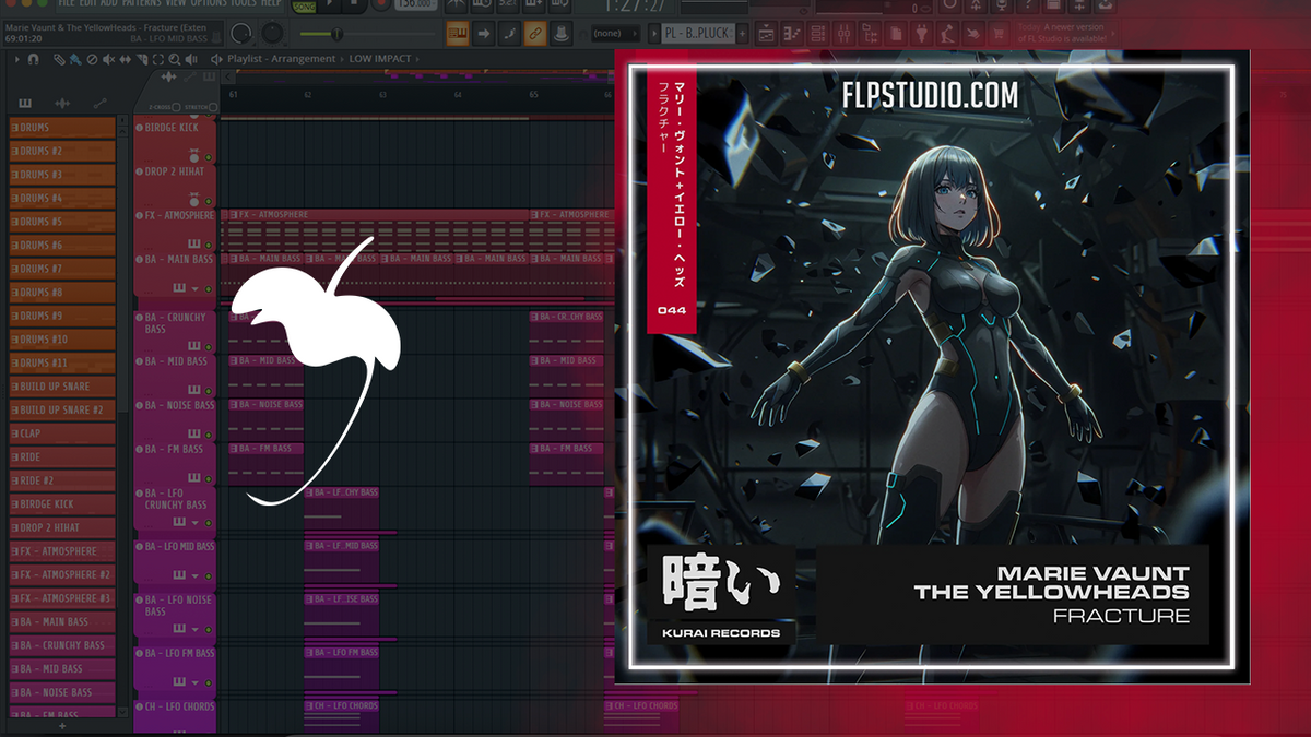 Marie Vaunt & The YellowHeads - Fracture FL Studio Remake (Techno) – FLP Studio