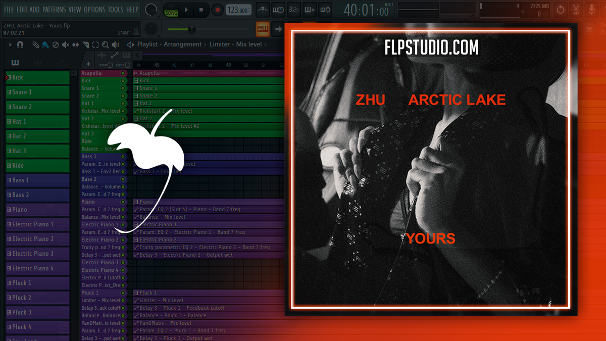 ZHU, Arctic Lake - Yours FL Studio Remake (Dance) – FLP Studio