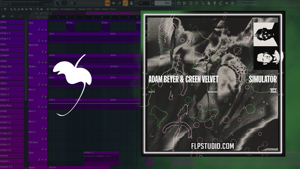 Adam Beyer & Green Velvet - Simulator | Drumcode FL Studio Remake (Tec – FLP Studio
