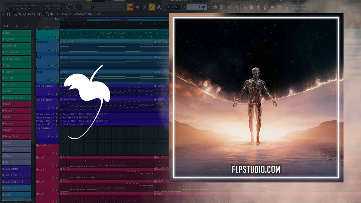Anyma, Massano, Nathan Nicholson - Angel In The Dark FL Studio Remake – FLP Studio