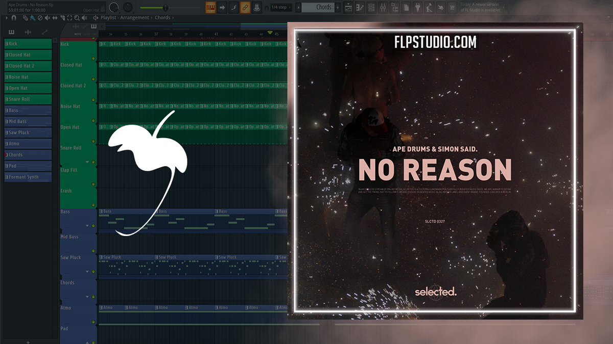 Ape Drums, Simon Said - No Reason FL Studio Remake (Deep House) – FLP Studio