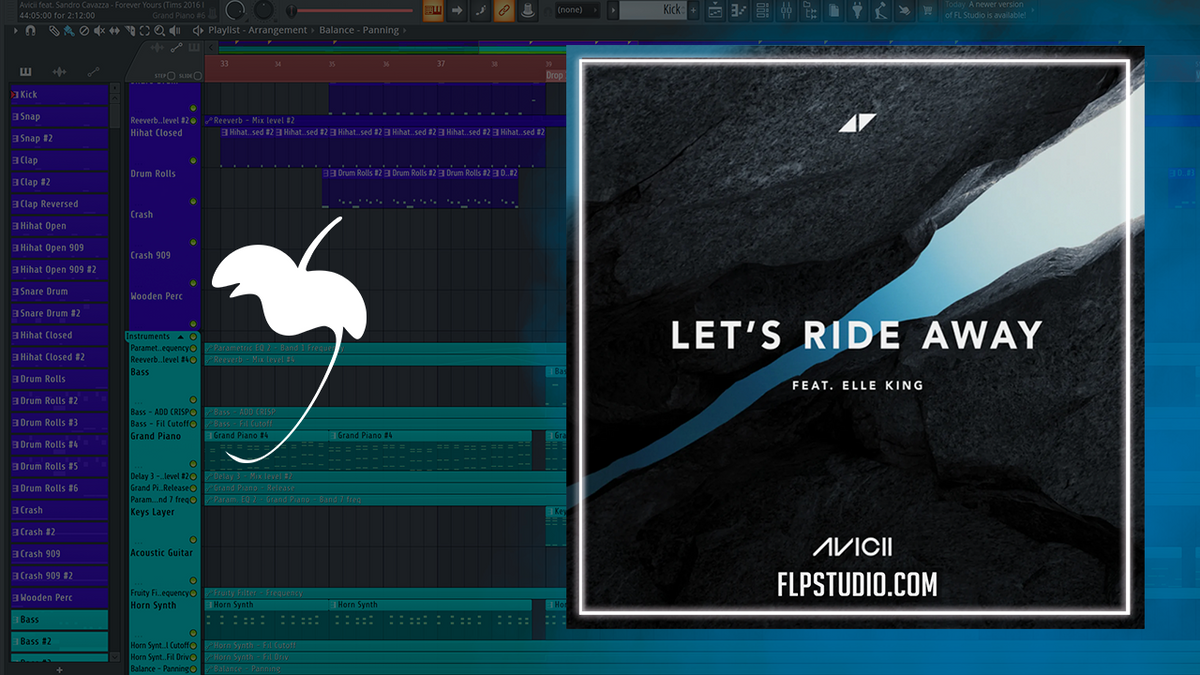 Avicii & Elle King - Let's Ride Away FL Studio Remake (Dance Pop) – FLP Studio