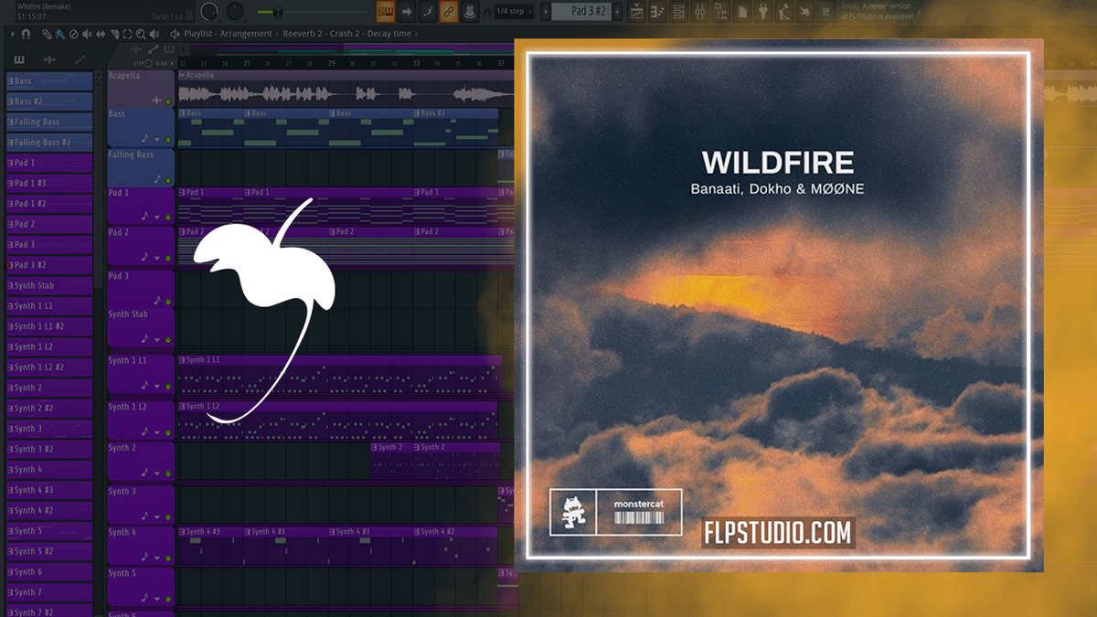 Banaati, Dokho & MØØNE - Wildfire FL Studio Remake (Melodic House) – FLP Studio