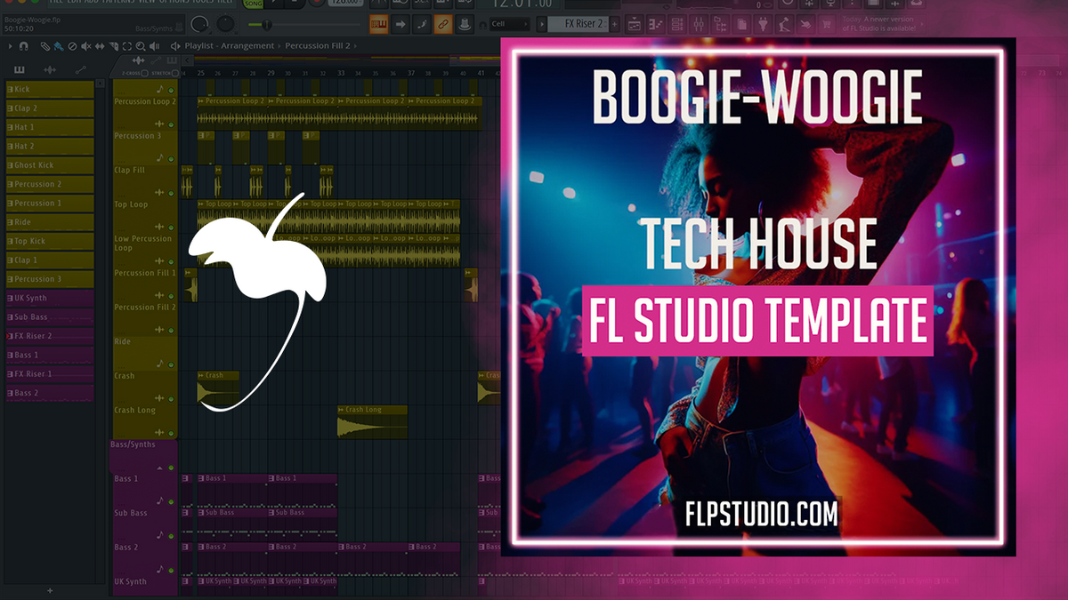 Boogie-Woogie - Tech House FL Studio Template (Jose de Mara Style) – FLP Studio