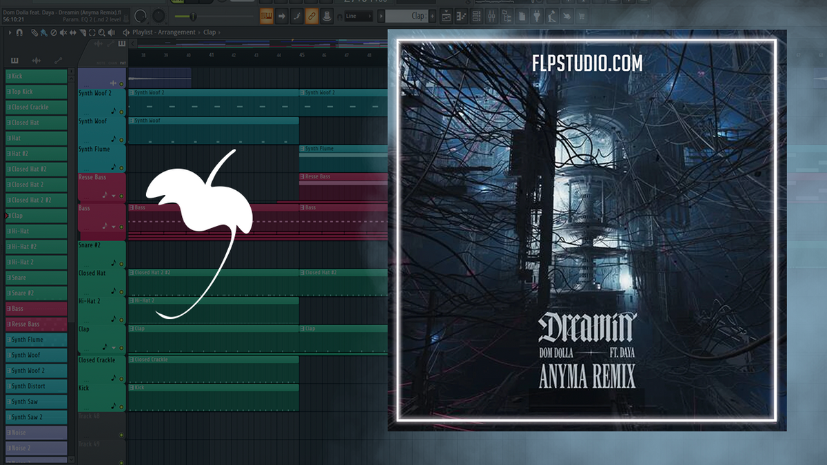 Dom Dolla feat. Daya - Dreamin (Anyma Remix) FL Studio Remake (Melodic – FLP Studio