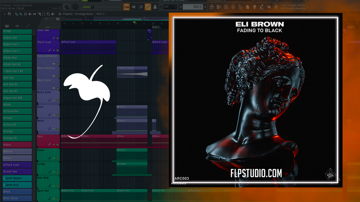 Eli Brown - Fading To Black FL Studio Remake (Techno) – FLP Studio