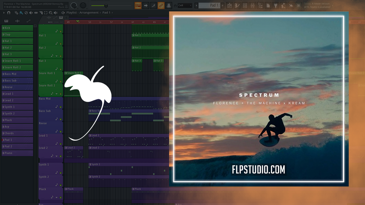 Florence + The Machine - Spectrum (KREAM Remix) FL Studio Remake (Danc – FLP Studio