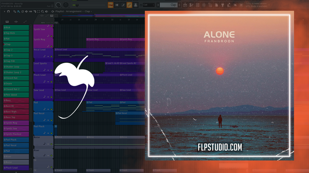 Franbroon - Alone FL Studio Remake (Dance) – FLP Studio