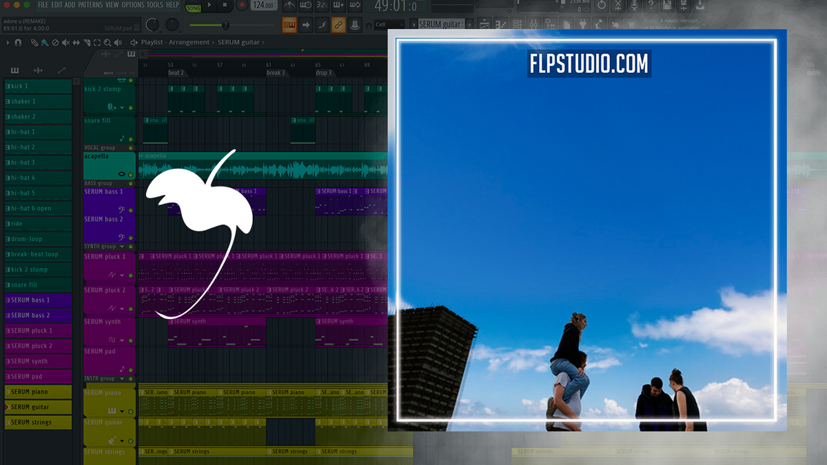 Fred again.. & Obongjayar - adore u FL Studio Remake (Dance) – FLP Studio