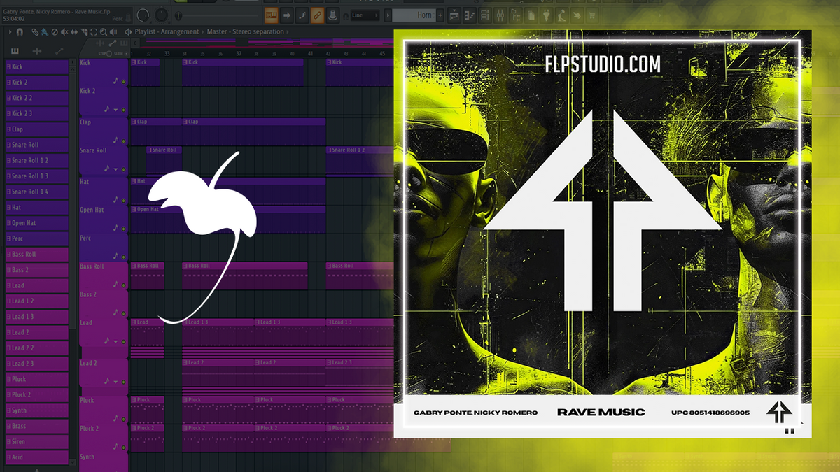 Gabry Ponte, Nicky Romero - Rave Music FL Studio Remake (Mainstage) – FLP Studio