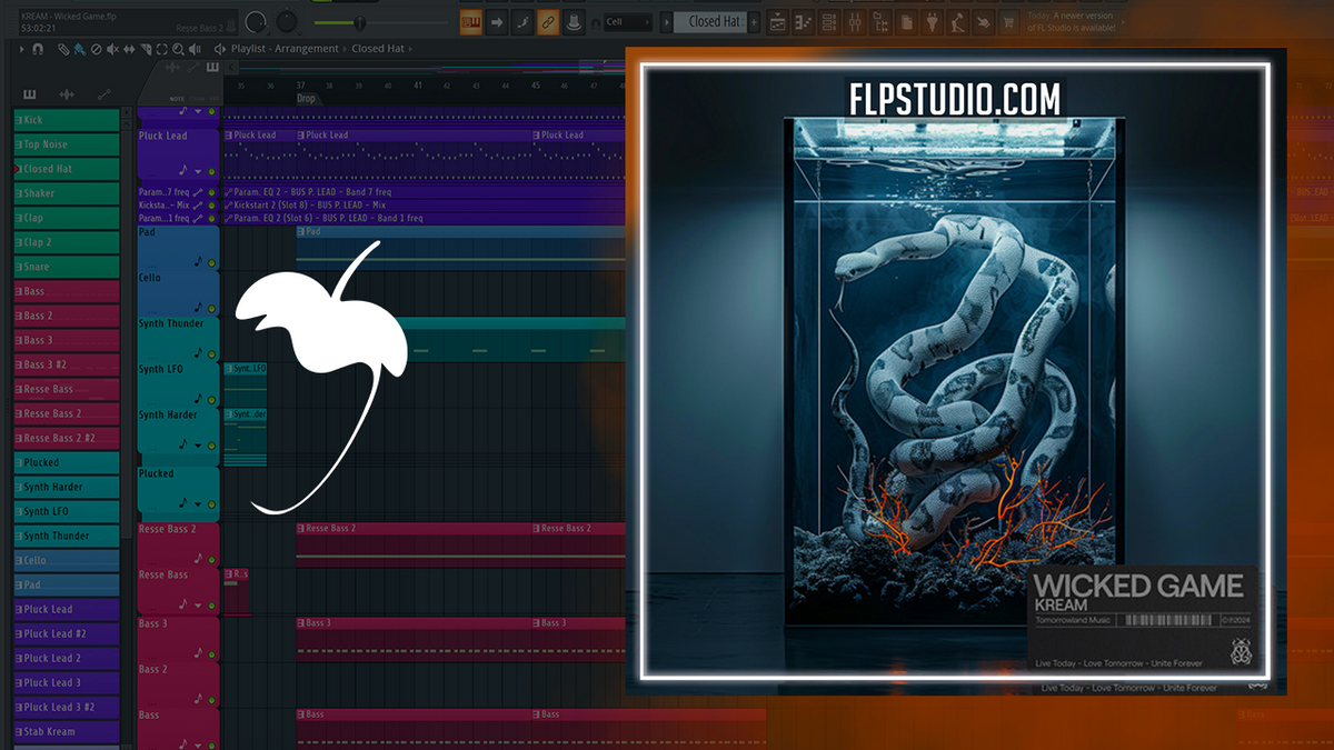 KREAM - Wicked Game FL Studio Remake (Melodic Techno) – FLP Studio