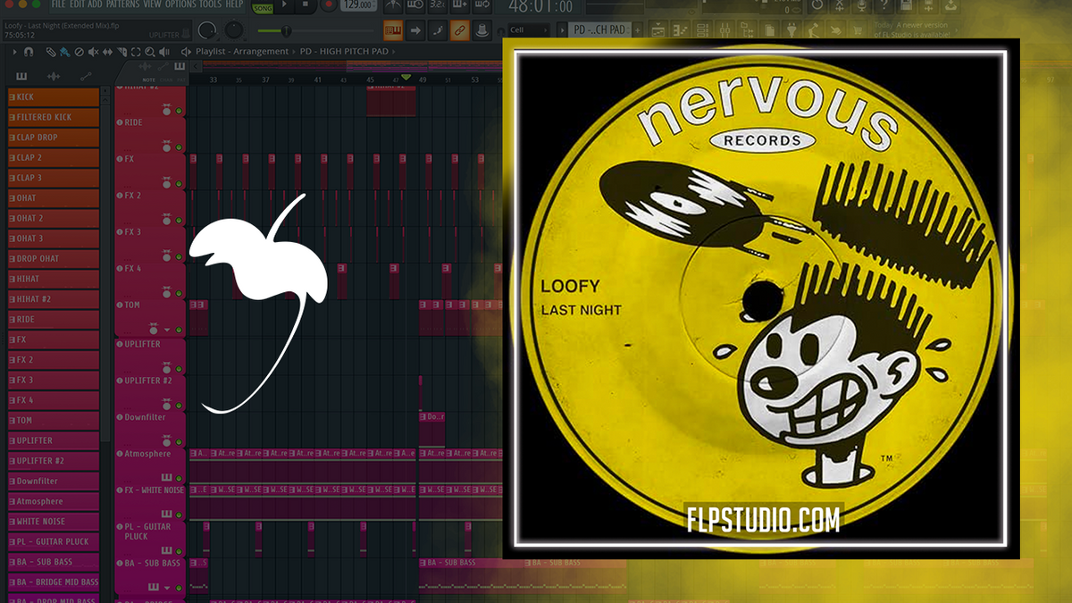 Loofy - Last Night FL Studio Remake (Tech House) – FLP Studio