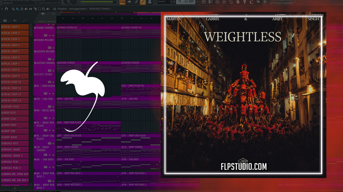 Martin Garrix & Arijit Singh - Weightless FL Studio Remake (Dance Pop) – FLP Studio