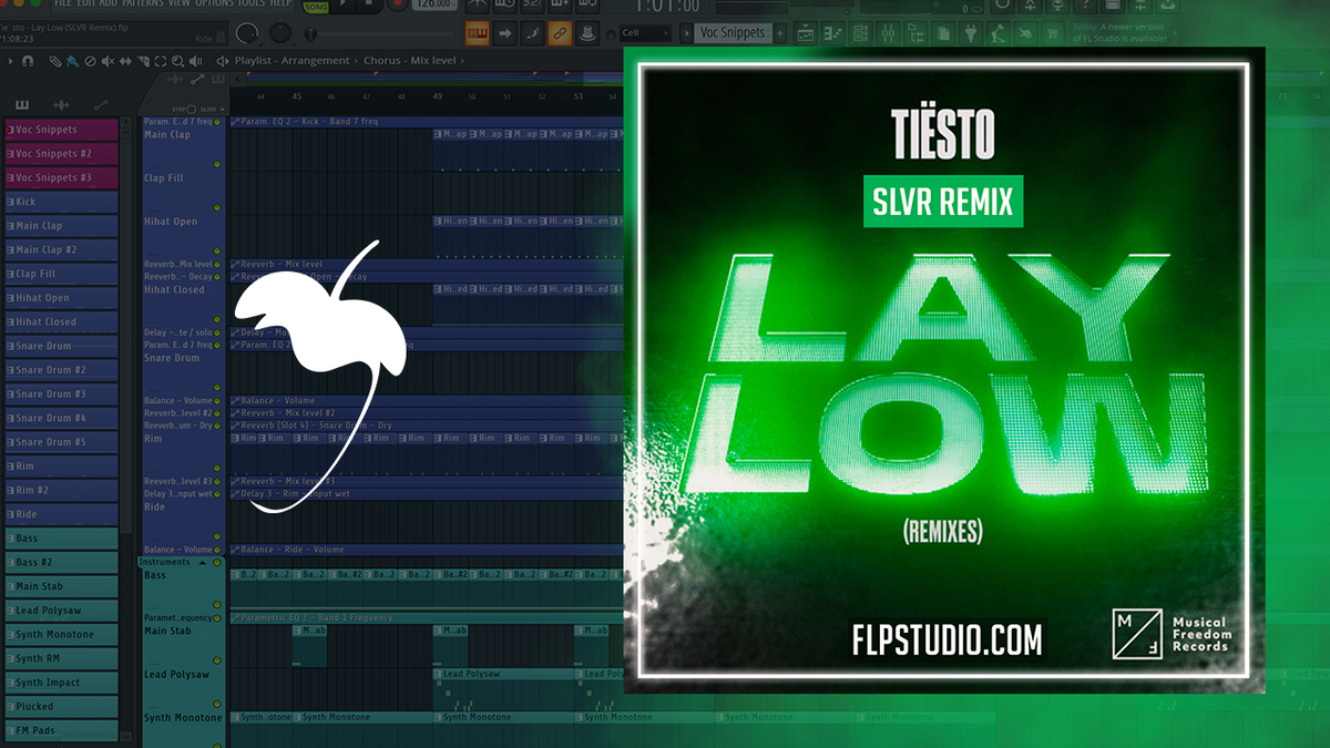 Tiësto - Lay Low (SLVR Remix) FL Studio Remake (Trance) – FLP Studio