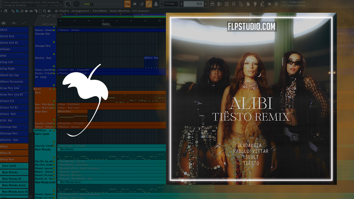Tiësto, Sevdaliza, Pabllo Vittar, Yseult - Alibi FL Studio Remake (Dan – FLP Studio