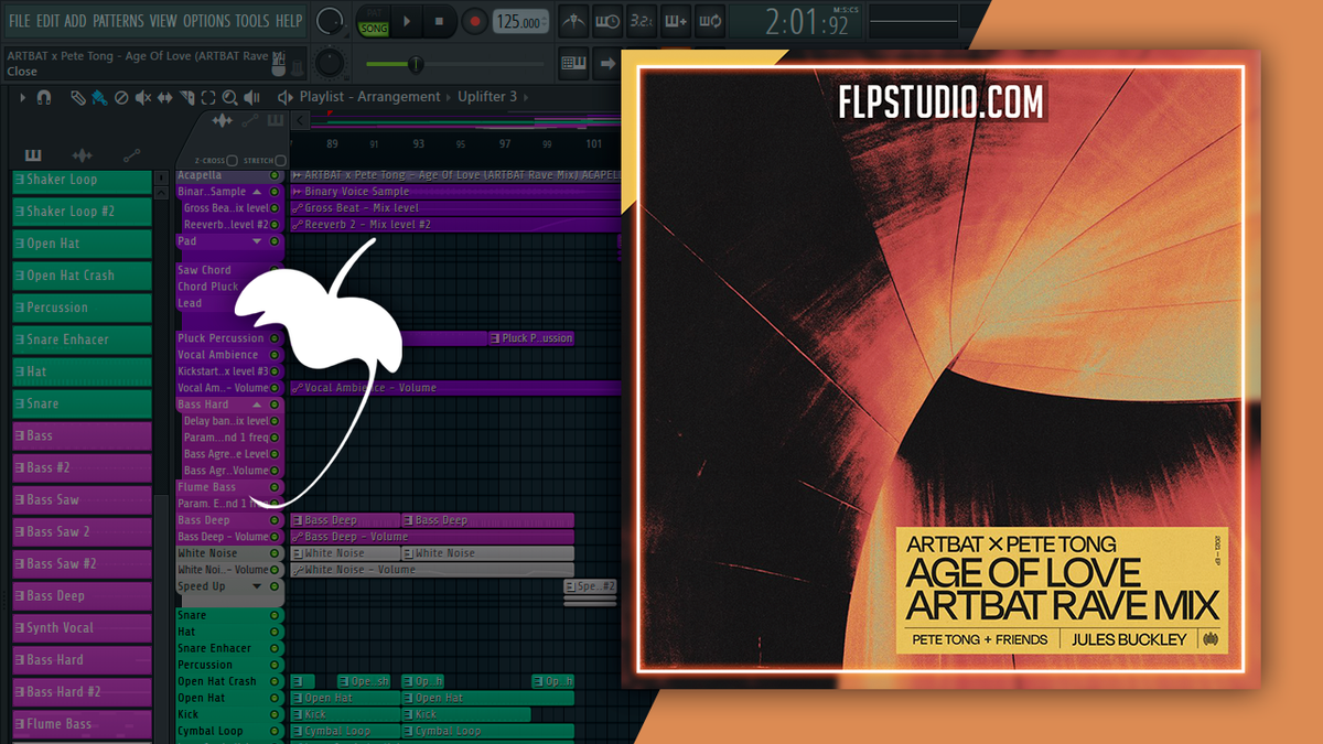 ARTBAT x Pete Tong - Age Of Love (ARTBAT Rave Mix) FL Studio Remake (M – FLP Studio