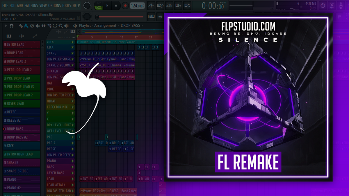 Bruno Be, ÜHÜ, IDKARE - Silence FL Studio Remake (Dance) – FLP Studio