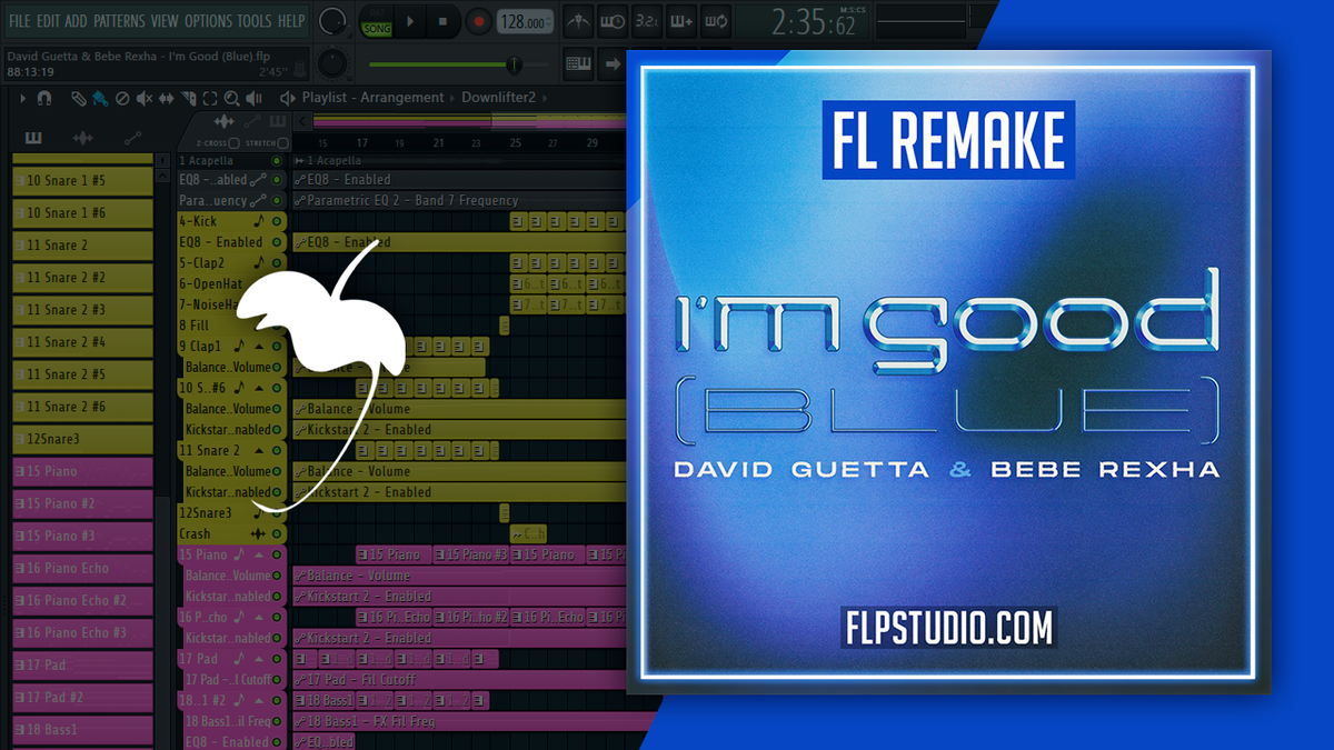 David Guetta & Bebe Rexha - I'm Good (blue) FL Studio Remake (Dance) – FLP Studio