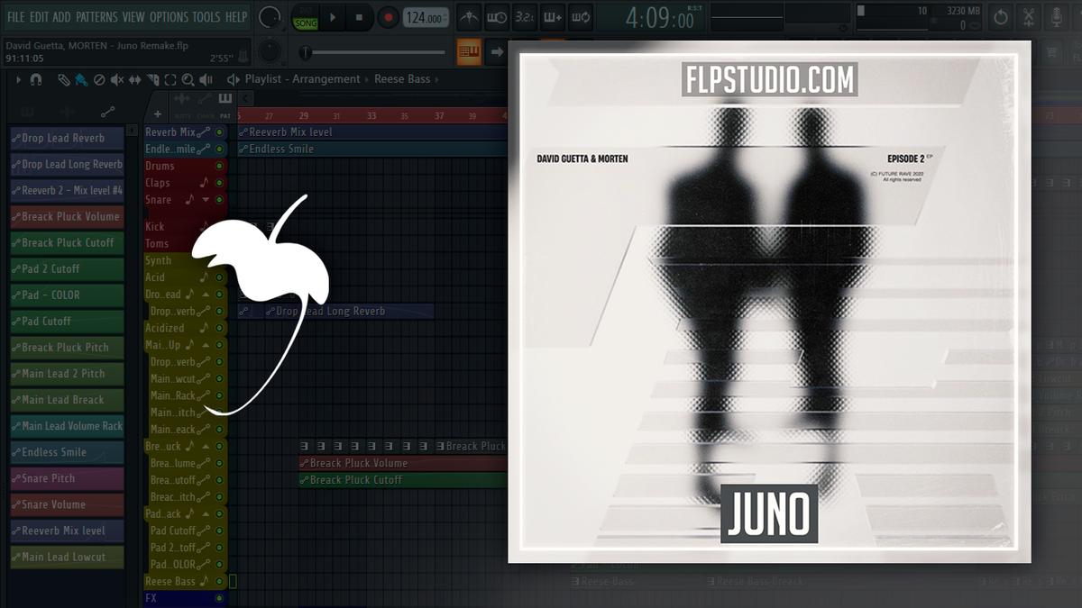 David Guetta, MORTEN - Juno FL Studio Remake (Dance) – FLP Studio