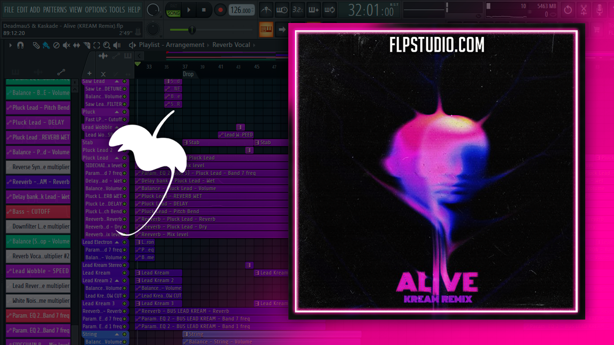 Deadmau5 & Kaskade - Alive (KREAM Remix) FL Studio Remake (Dance) – FLP Studio