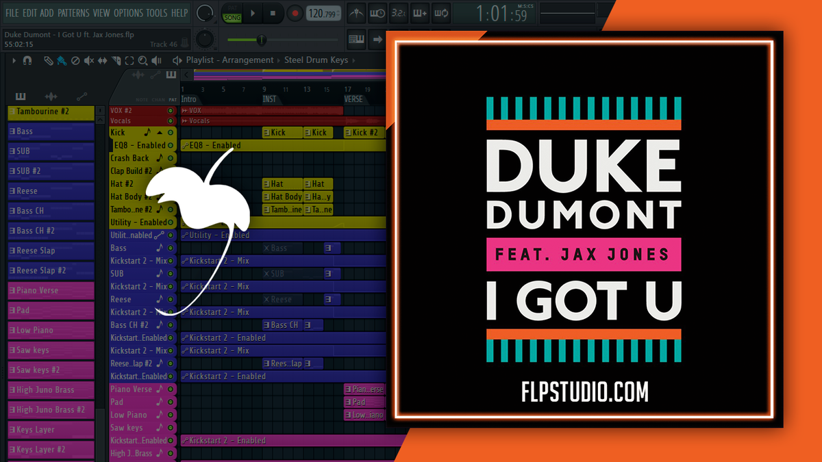 Duke Dumont - I Got U feat. Jax Jones FL Studio Remake (Dance) – FLP Studio