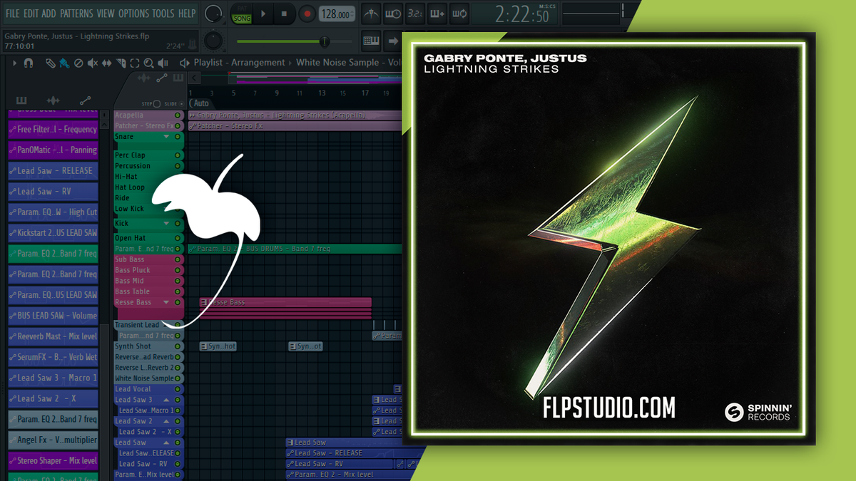 Gabry Ponte, Justus - Lightning Strikes FL Studio Remake (Dance) – FLP Studio