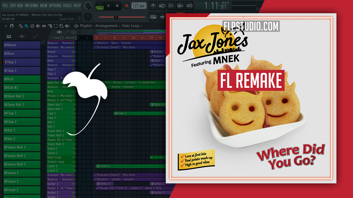 Jax Jones Ft MNEK - Where Did You Go FL Studio Remake (Dance) – FLP Studio