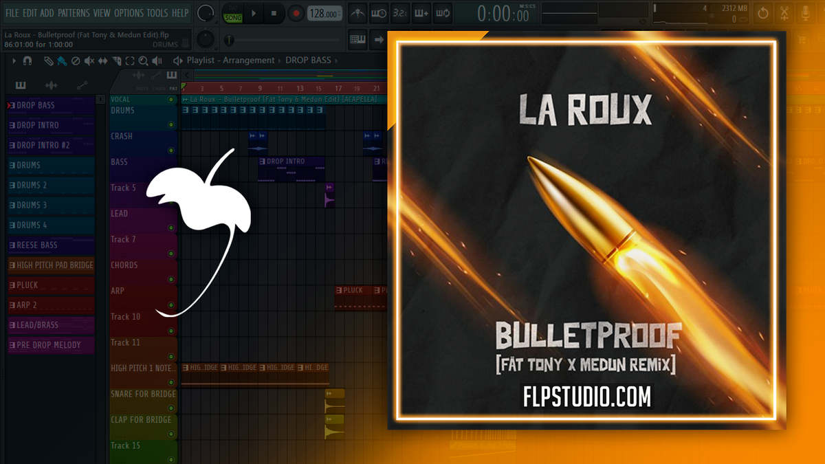 La Roux - Bulletproof (Fat Tony & Medun Edit) FL Studio Remake (Dance) – FLP Studio