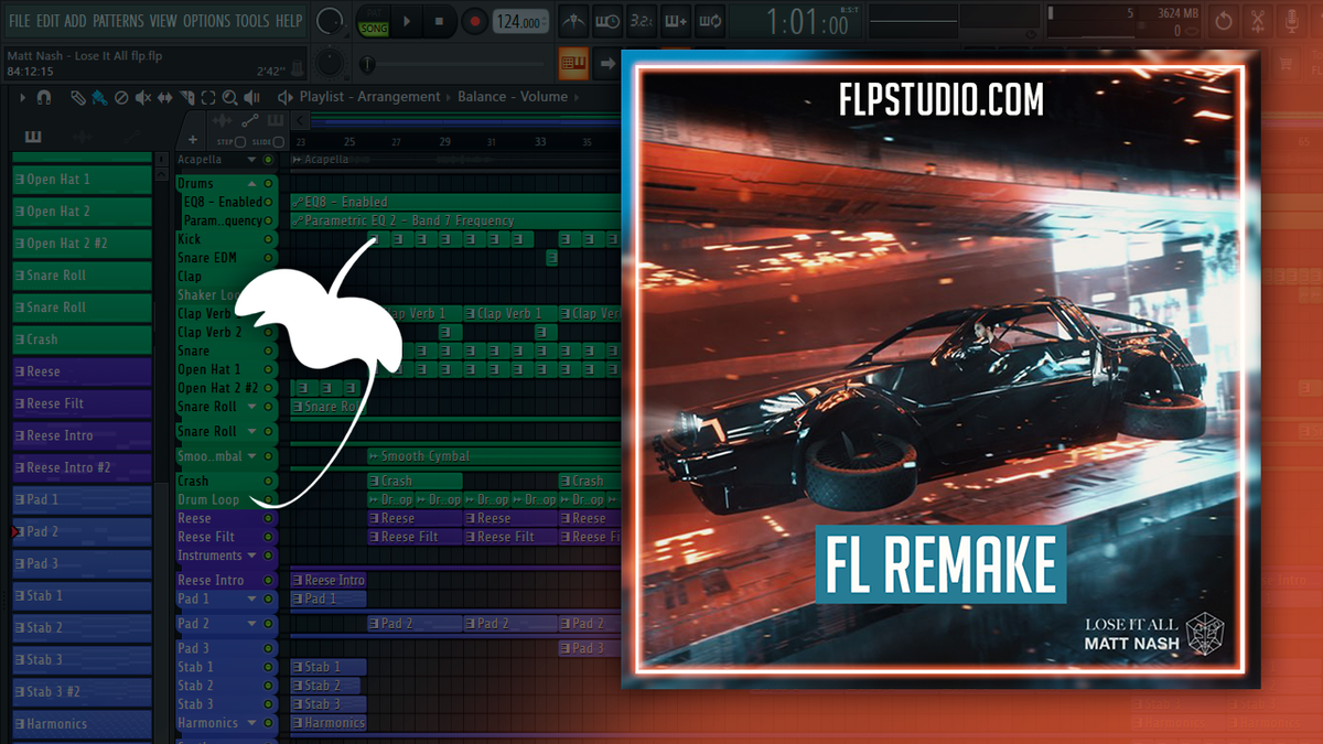 Matt Nash - Lose It All FL Studio Remake (Dance) – FLP Studio