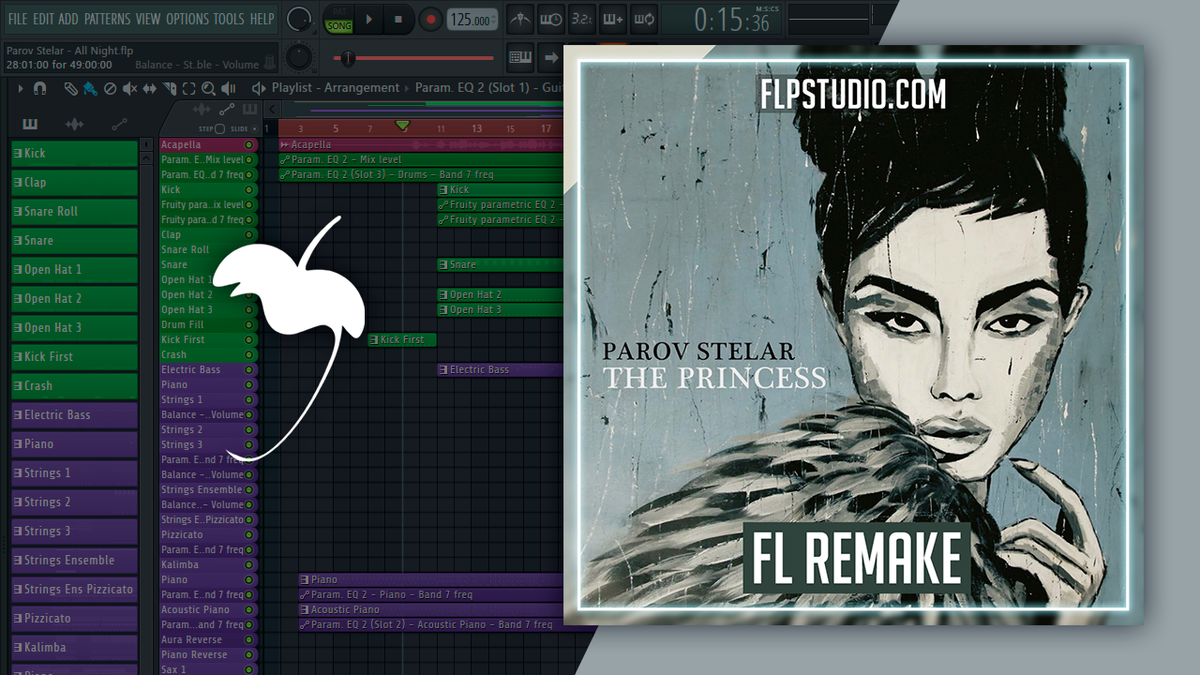 Parov Stelar - All night FL Studio Remake (Dance) – FLP Studio