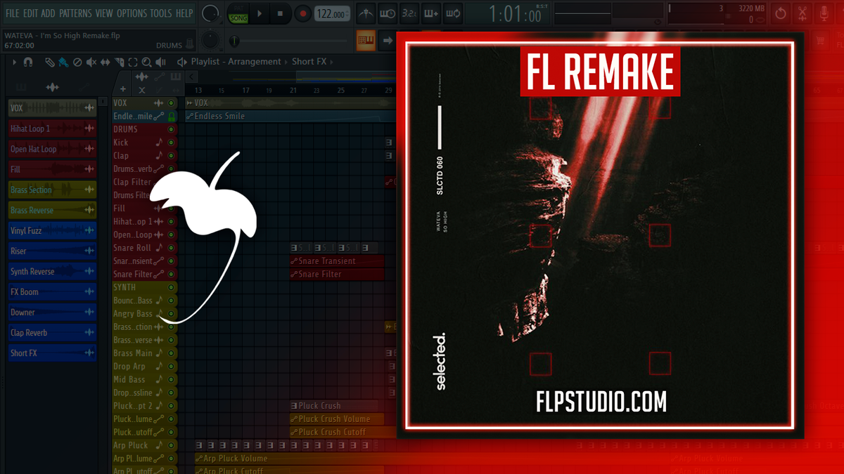 Wateva - I'm so high FL Studio Remake (Dance) – FLP Studio