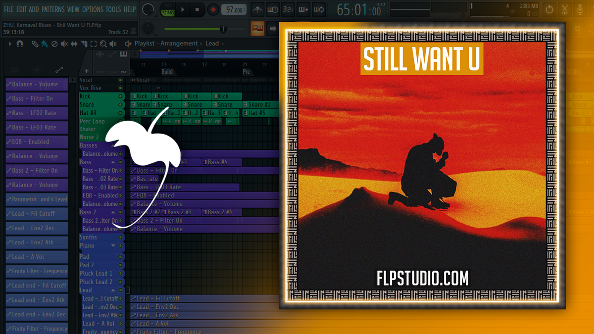 ZHU, Karnaval Blues - Still Want U FL Studio Remake (Dance) – FLP Studio