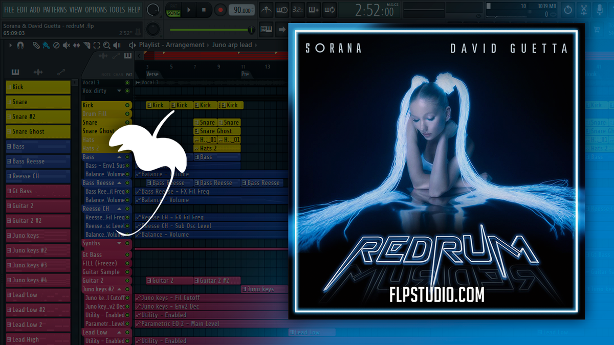 Sorana & David Guetta - redruM FL Studio Remake (Dance) – FLP Studio