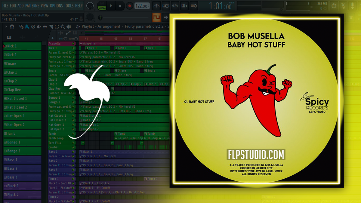 Bob Musella - Baby Hot Stuff FL Studio Remake (Dance) – FLP Studio
