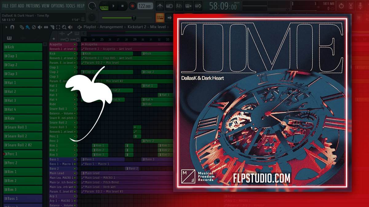 DallasK & Dark Heart - Time FL Studio Remake (House) – FLP Studio