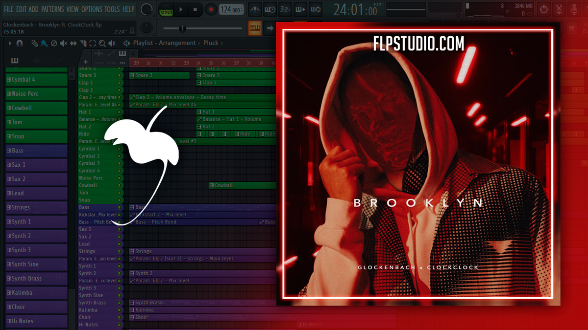 Glockenbach - Brooklyn ft. ClockClock FL Studio Remake (Dance) – FLP Studio