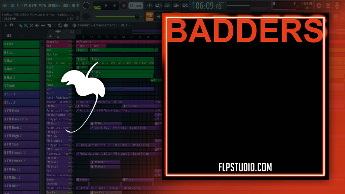 Skrillex, PEEKABOO, G-Rex & Flowdan - BADDERS FL Studio Remake (Dubste ...