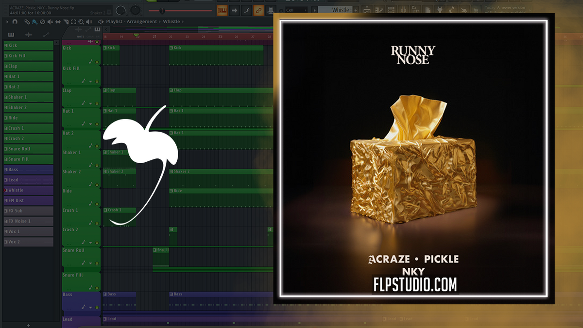 Acraze. Pickle. NKY - Runny Nose FL Studio Remake (Bass House) – FLP Studio