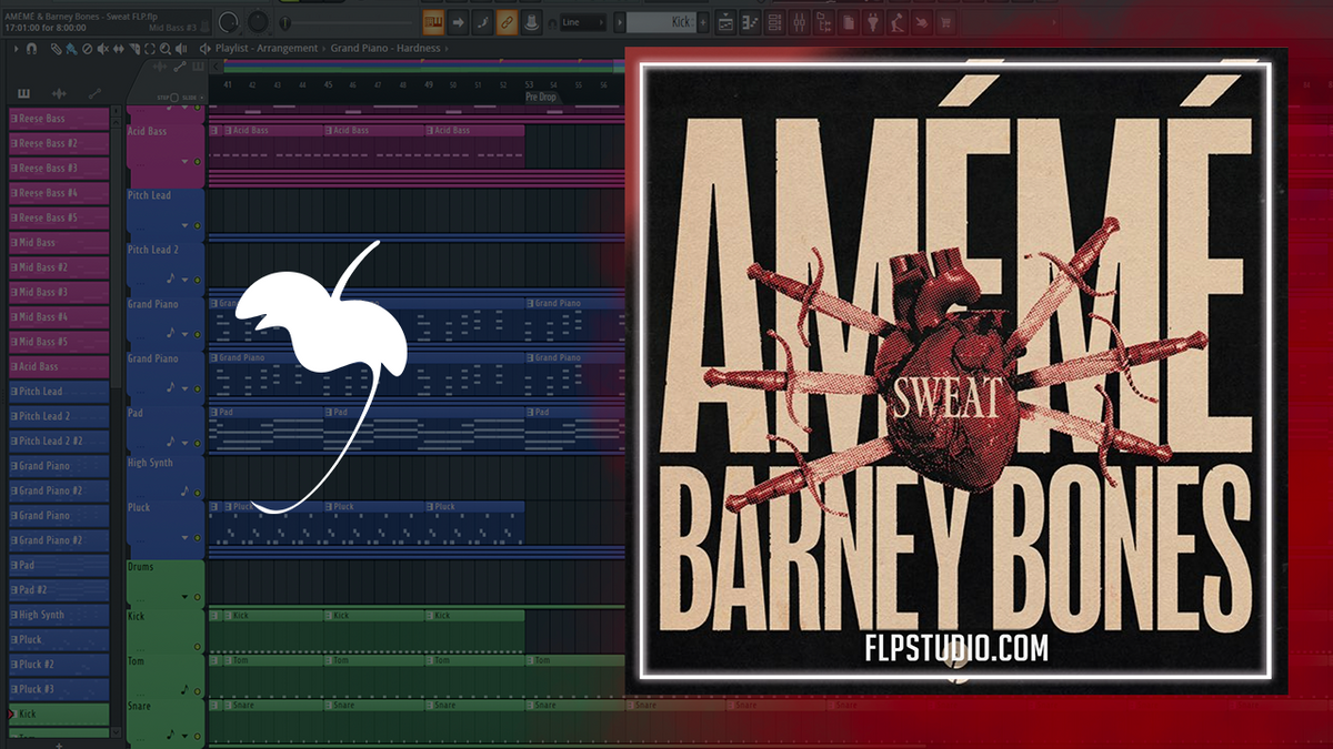 AMÉMÉ & Barney Bones - Sweat FL Studio Remake (Dance Pop) – FLP Studio