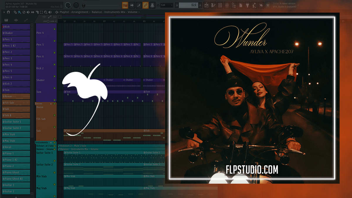 Aylina, Apache 207 - Wunder FL Studio Remake (Pop) – FLP Studio