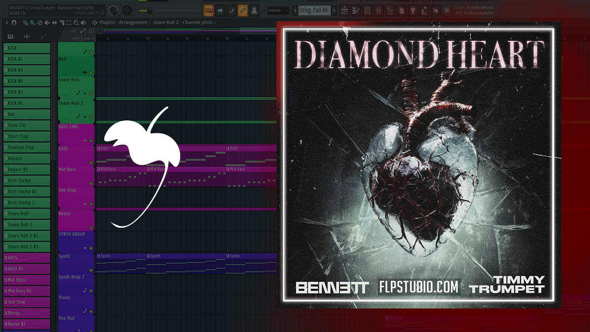 BENNETT x Timmy Trumpet - Diamond Heart FL Studio Remake (Dance) – FLP ...