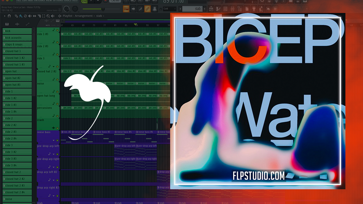 BICEP - Water ft. Clara La San FL Studio Remake (Dance) – FLP Studio