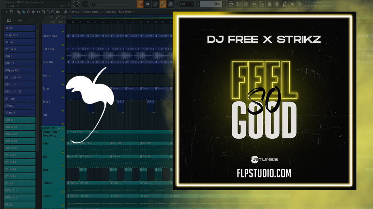 Dj Free x STRIKZ - Feel So Good FL Studio Remake (Tech House) – FLP Studio