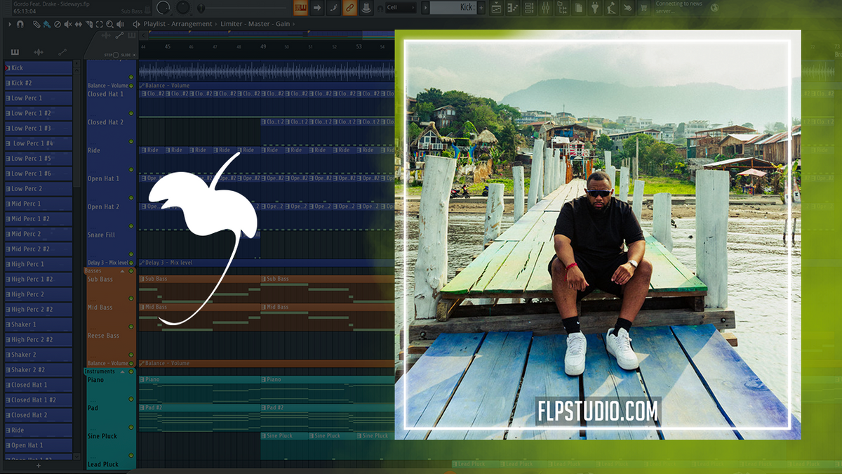 Gordo Feat. Drake - Sideways FL Studio Remake (Afro House) – FLP Studio