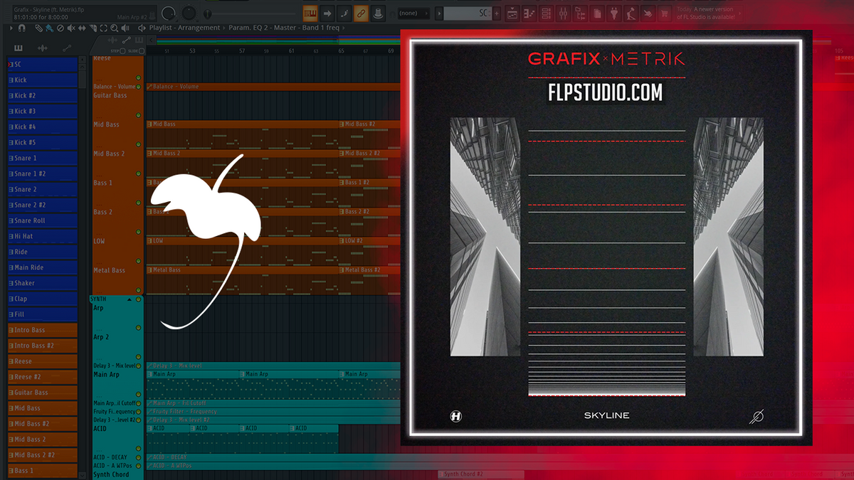 Grafix - Skyline (ft. Metrik) FL Studio Remake (Drum & Bass) – FLP Studio