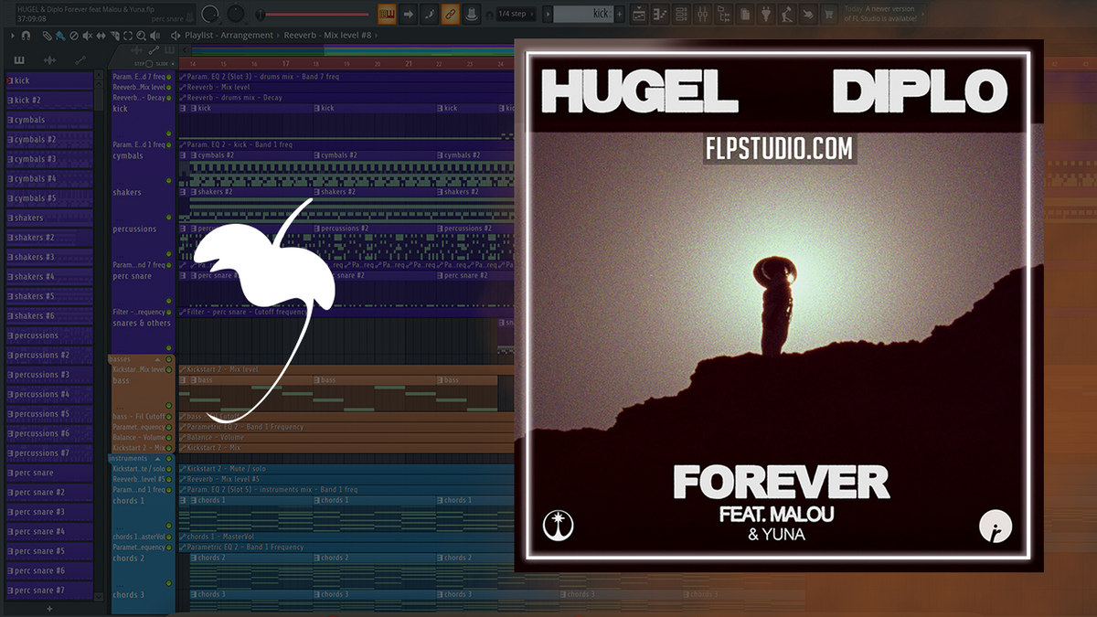 HUGEL, Diplo - Forever (feat. Malou & Yuna) FL Studio Remake (Afro Hou ...