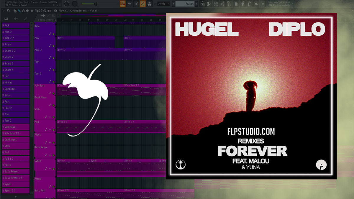 HUGEL & Diplo - Forever (feat. Malou & Yuna) [MORTEN Remix] FL Studio ...