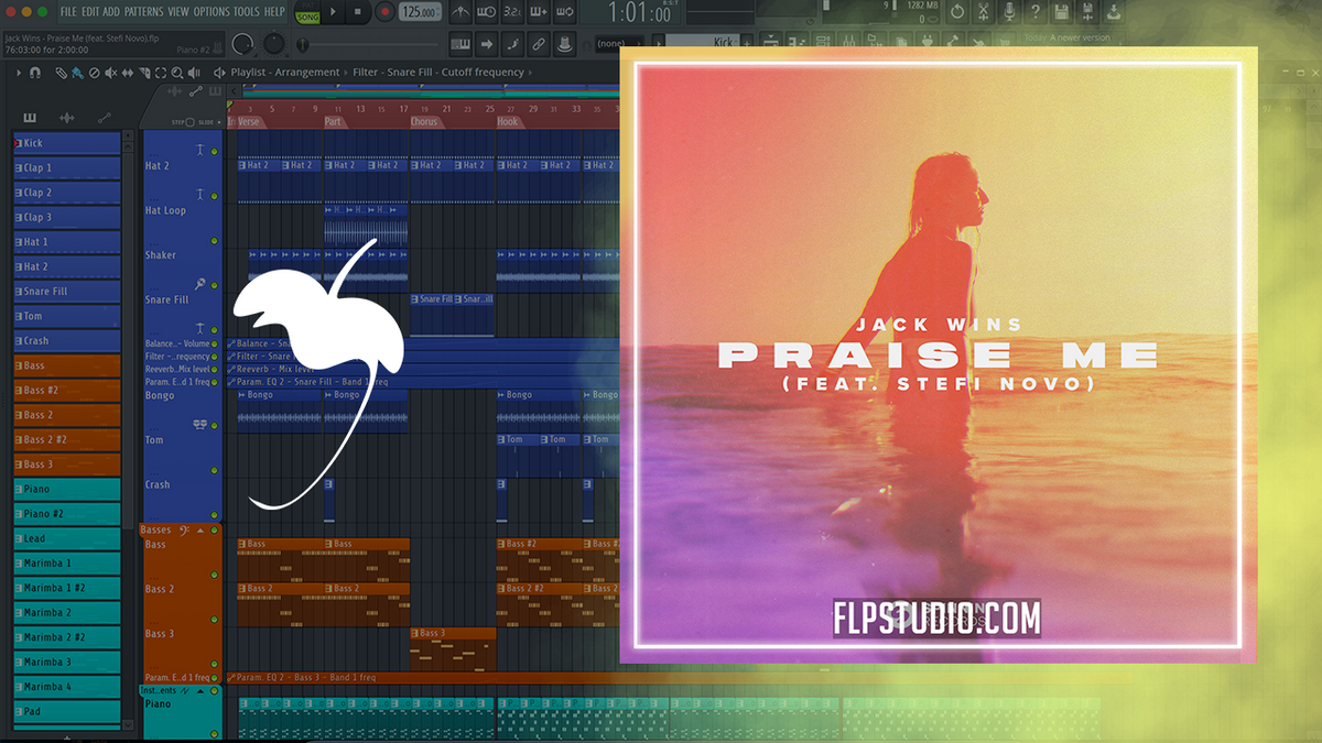 Jack Wins - Praise Me (feat. Stefi Novo) FL Studio Remake (Dance) – FLP ...