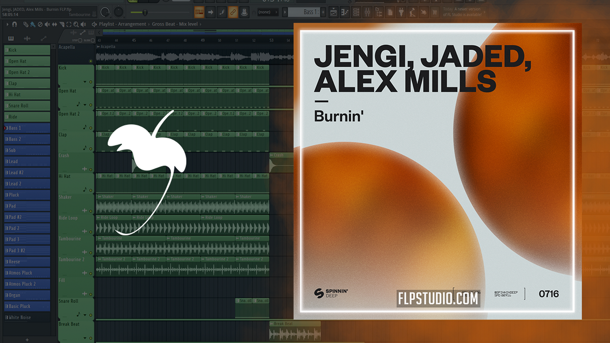 Jengi, JADED, Alex Mills - Burnin FL Studio Remake (Dance Pop) – FLP Studio